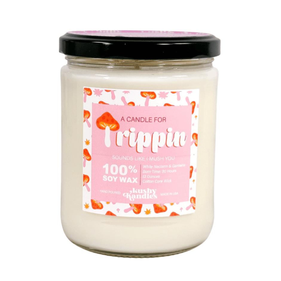 KushyKandles 100% Natural Soy Wax Cannabis Candle / Weed Candle / Kush ...