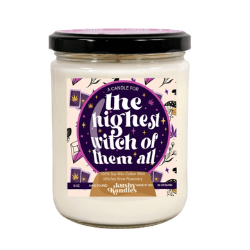 KushyKandles 100% Natural Soy Wax Cannabis Candle / Weed Candle / Kush ...