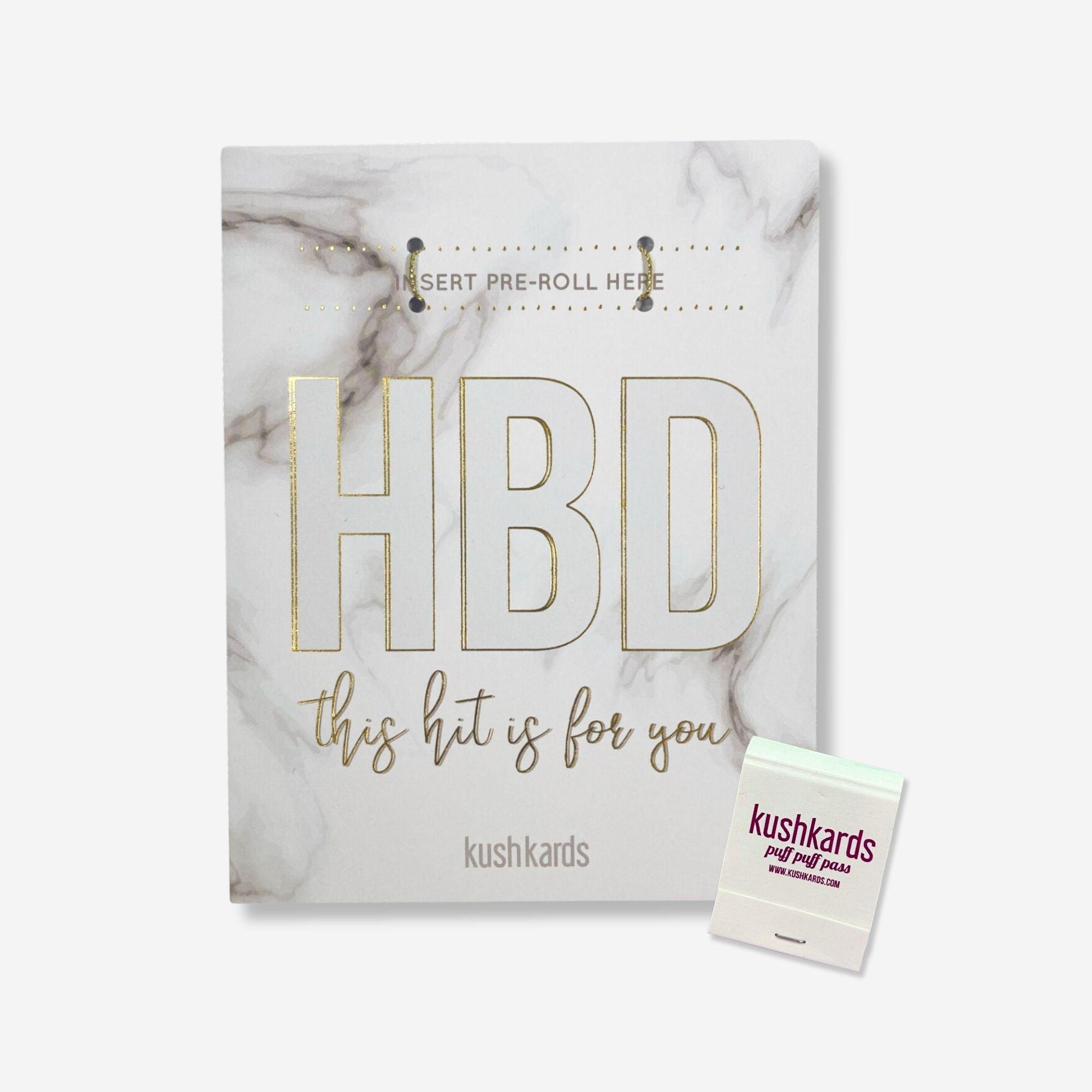 HBD Birthday Cannabis Greeting Card | Funny Birthday Weed Card | Stoner ...