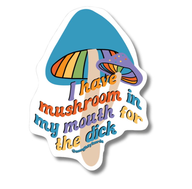 The Best Gifts for Stoners • Mushroom Dick Naughty Sticker – KushKards